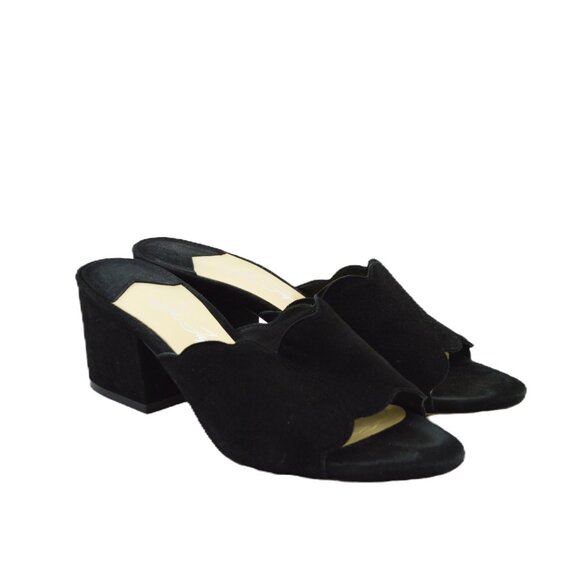 Isa Tapia | Shoes | Isa Tapia Scalloped Suede Slide Sandal 279 | Poshmark